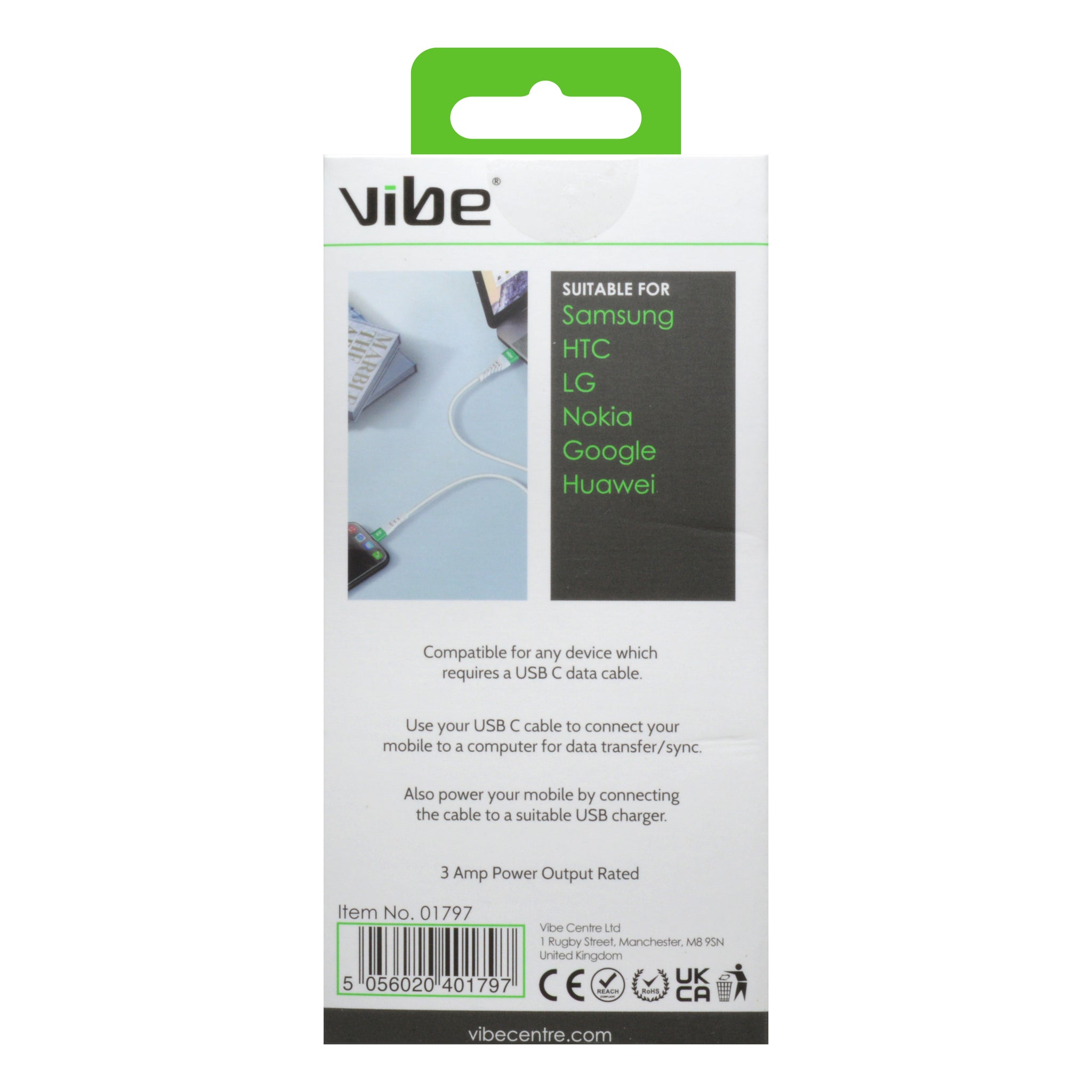 Vibe USB Type C Cable 1 Metre Charge Cable – Vibe Centre Ltd